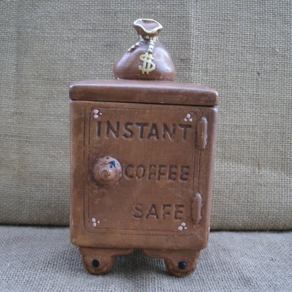 Vintage | Accents | Vintage Instant Coffee Safe Ceramic Canister | Poshmark